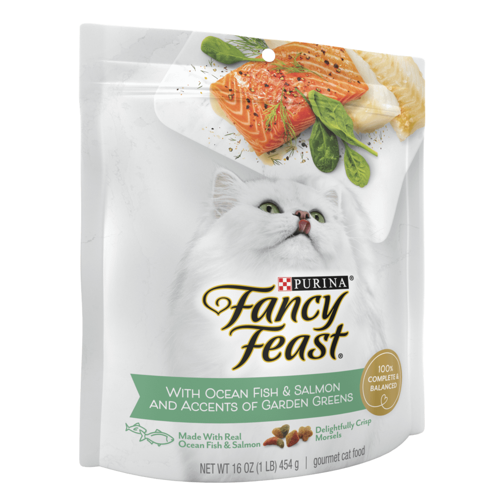 Purina Fancy Feast Ocean Fish & Salmon Gourmet Dry Cat Food (2 sizes ...
