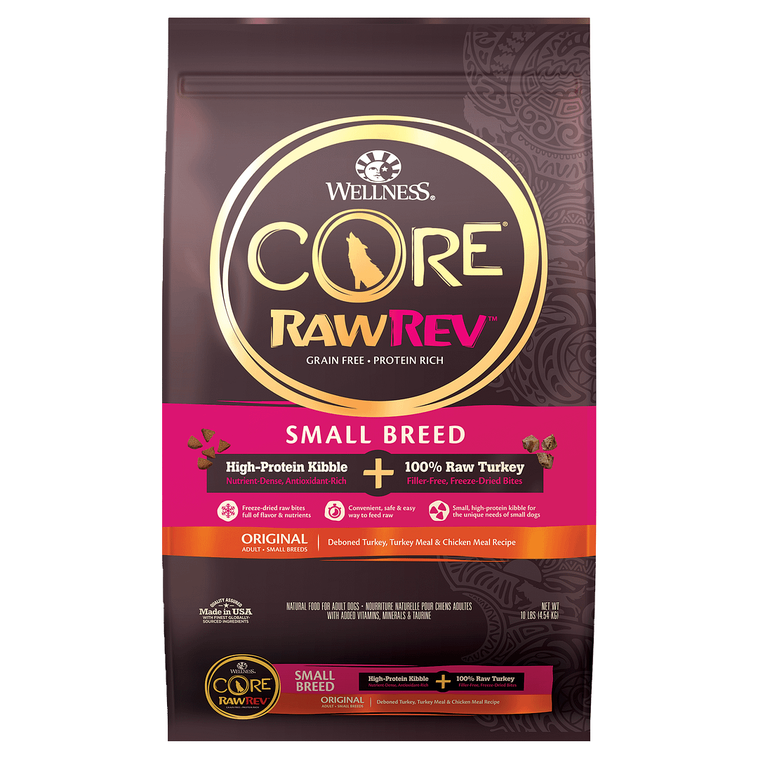 Wellness Core RawRev Small Breed Original (Deboned Turkey,Turkey Meal ...