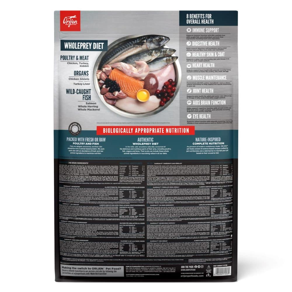 ORIJEN Freeze-Dried Infused Guardian 8 Recipe Dry Cat Food (3 Sizes ...