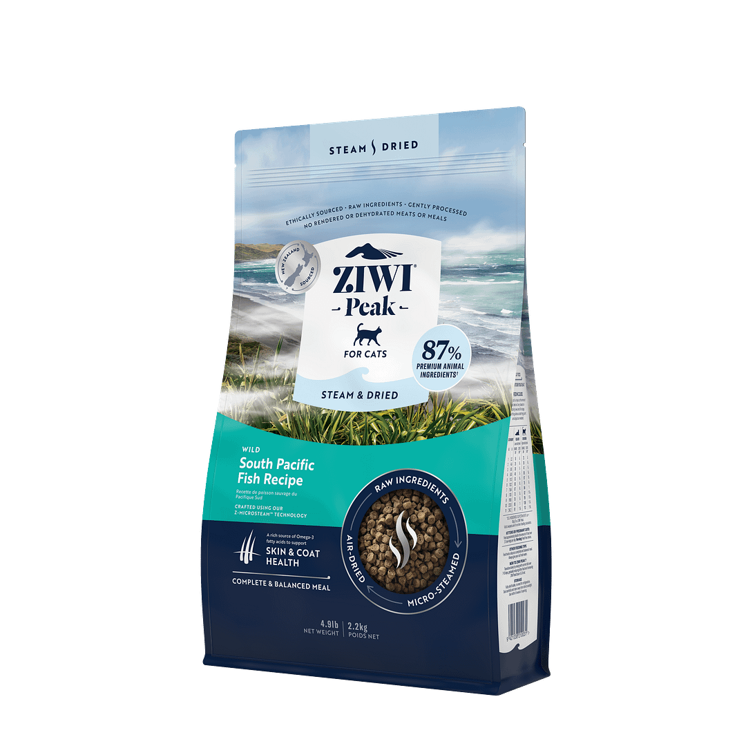Ziwi Peak Steam Dried Wild South Pacific Fish Dry Cat Food (2 Sizes) | PetMall Singapore