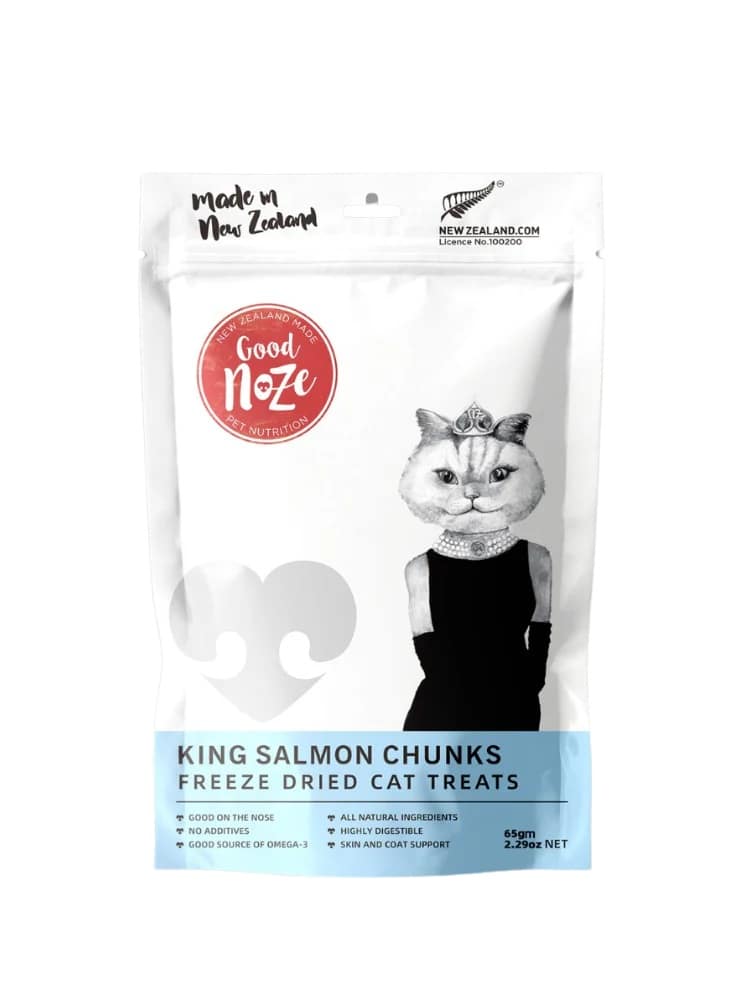 Good Noze Salmon Fish Chunks Freeze Dried Cat Treats 65g | PetMall ...