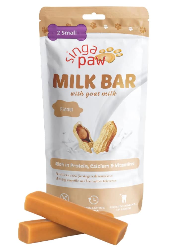 Singapaw Milk Bar With Goat Milk Dog Chew - Peanut (2 Sizes) | PetMall ...