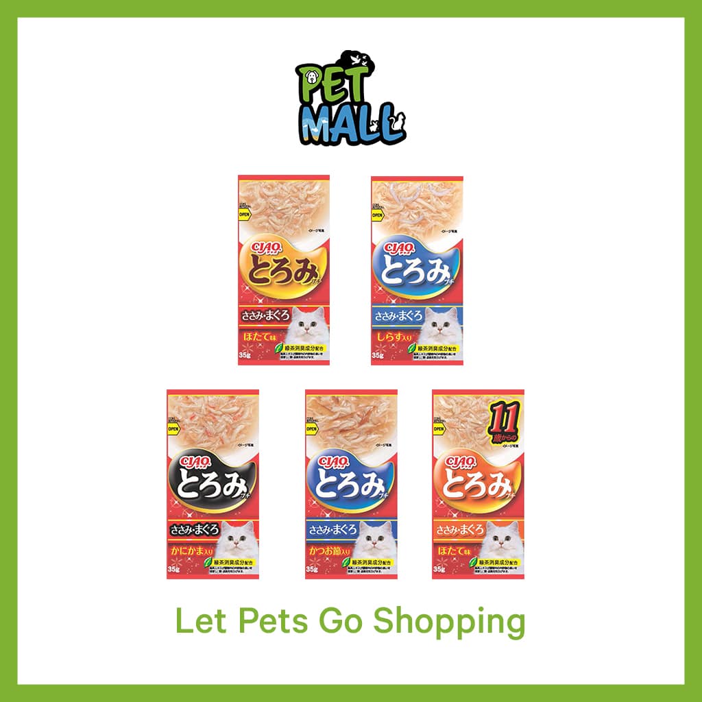 [Any 4 for $24.00] CIAO Toromi Line Pouch 4P Chicken Fillet Tuna Wet ...
