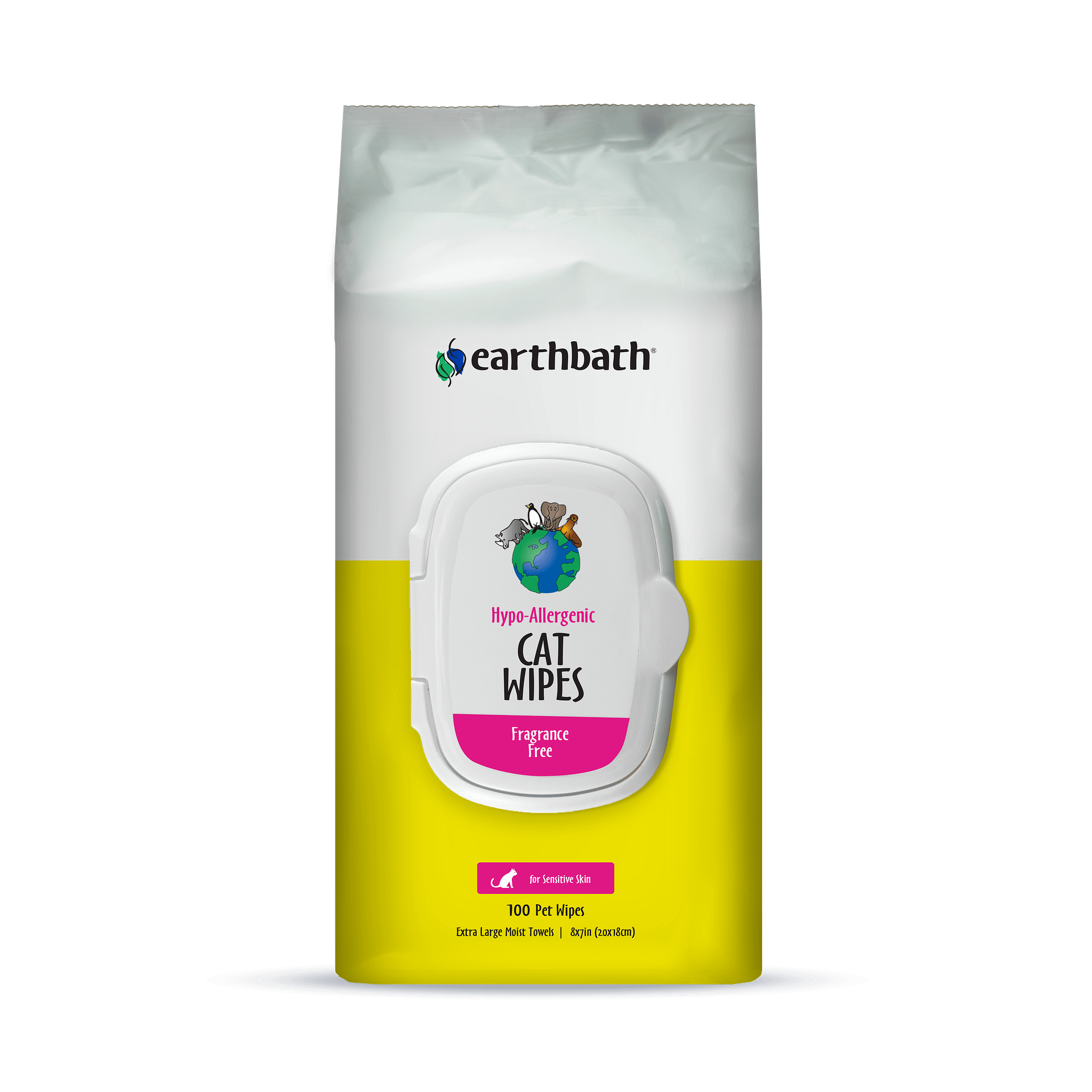 Earthbath Hypo-Allergenic Wipes For Cat (100pcs) | PetMall Singapore
