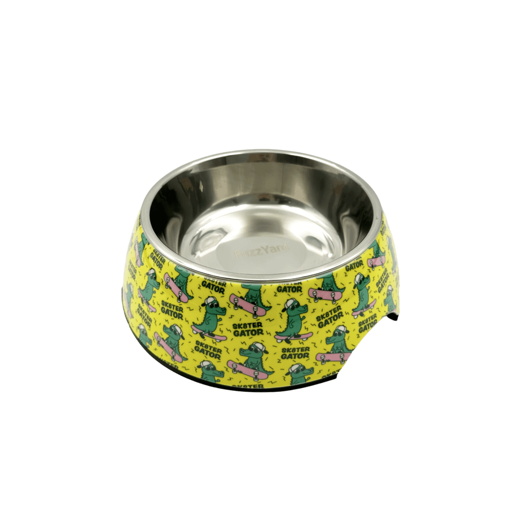 Fuzzyard Sk8ter Gator Dog Bowl (3 Sizes) | PetMall Singapore