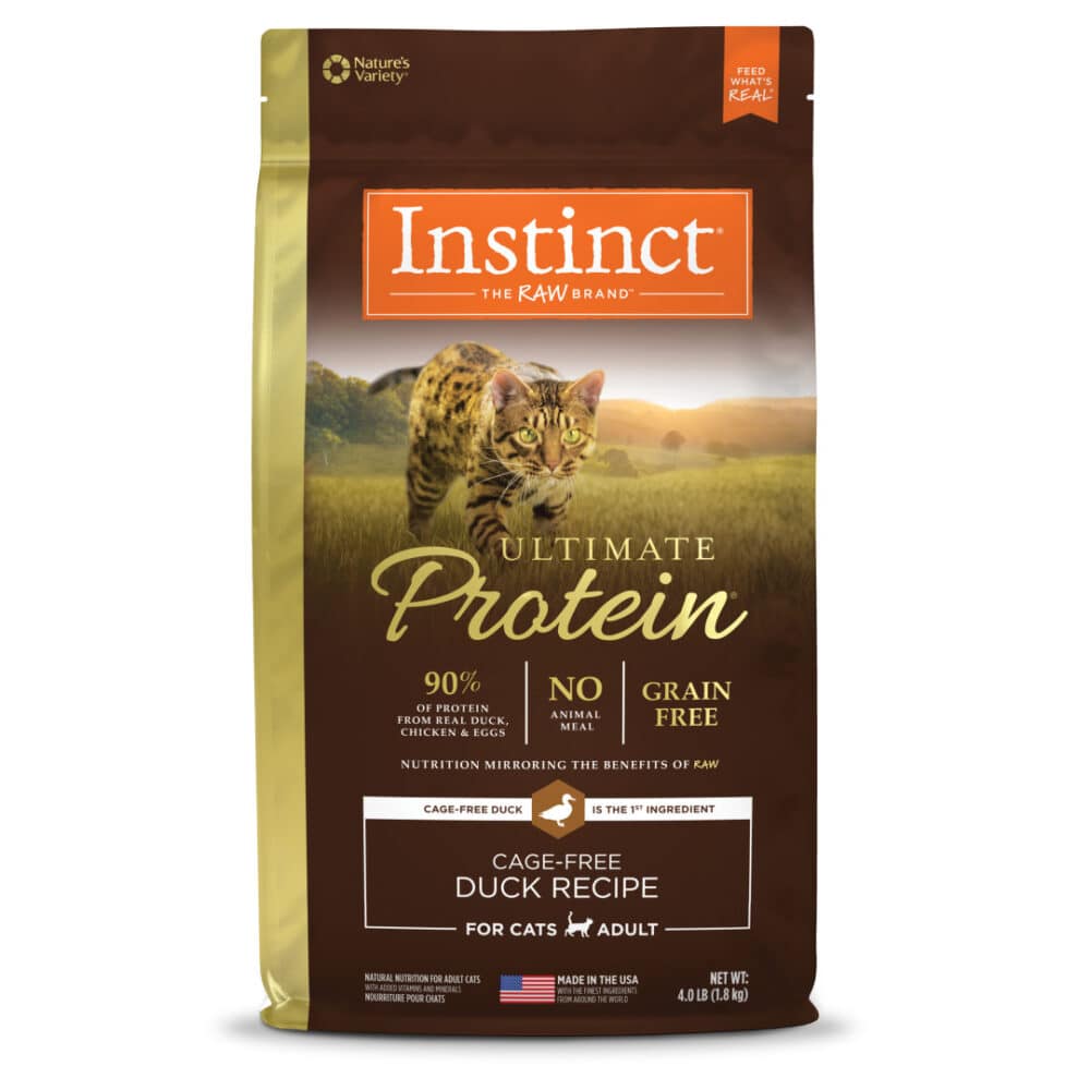 Instinct Ultimate Protein Grain-Free Cage-Free Duck Recipe Dry Cat Food ...