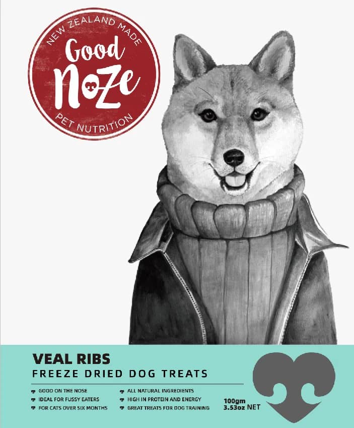 Good Noze Veal Ribs Freeze Dried Dog Treats 100g | PetMall Singapore