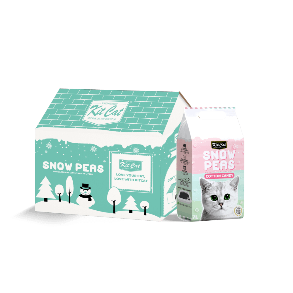 Kit Cat Snow Peas Cat Litter (Cotton Candy) 7L | PetMall Singapore