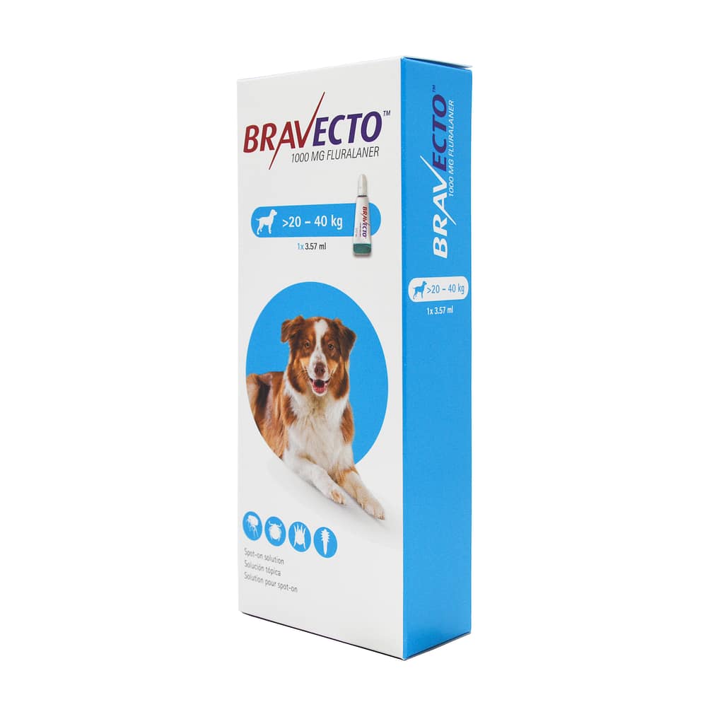 Bravecto Spot On Large Dog (1000mg) 20kg to 40kg | PetMall Singapore