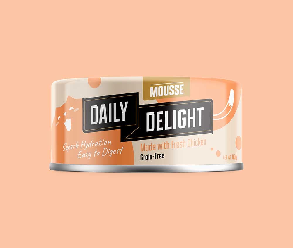 Daily Delight Mousse With Chicken Grain-Free Wet Cat Food 80g | PetMall ...