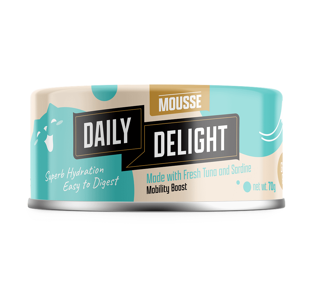 Daily Delight Mousse Tuna & Sardine Wet Cat Food 70g | PetMall Singapore
