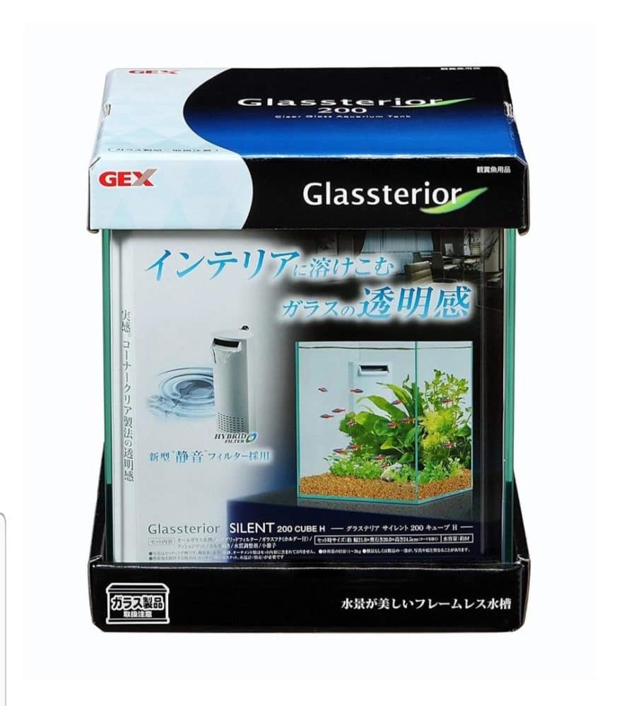 Gex GLASSTERIOR Cube 200 Glass Aquarium | PetMall Singapore