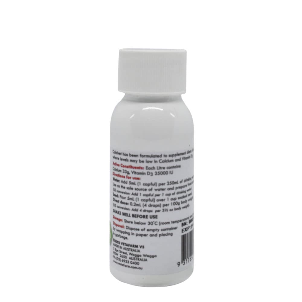 Vetafarm Calcivet Liquid Calcium Supplement for Birds (3 Sizes ...