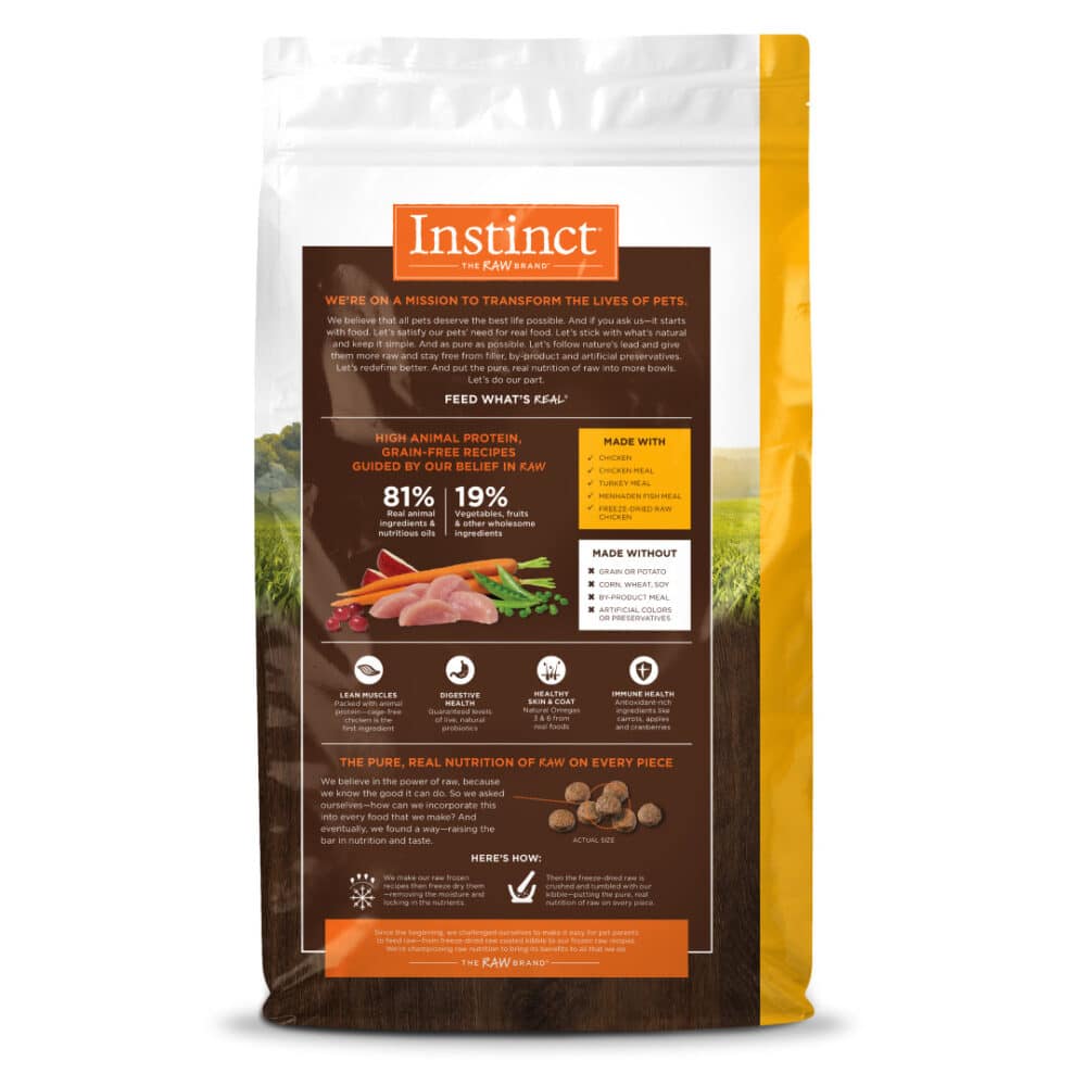 Instinct Original Grain-Free Recipe with Real Chicken Dry Cat Food (2 ...