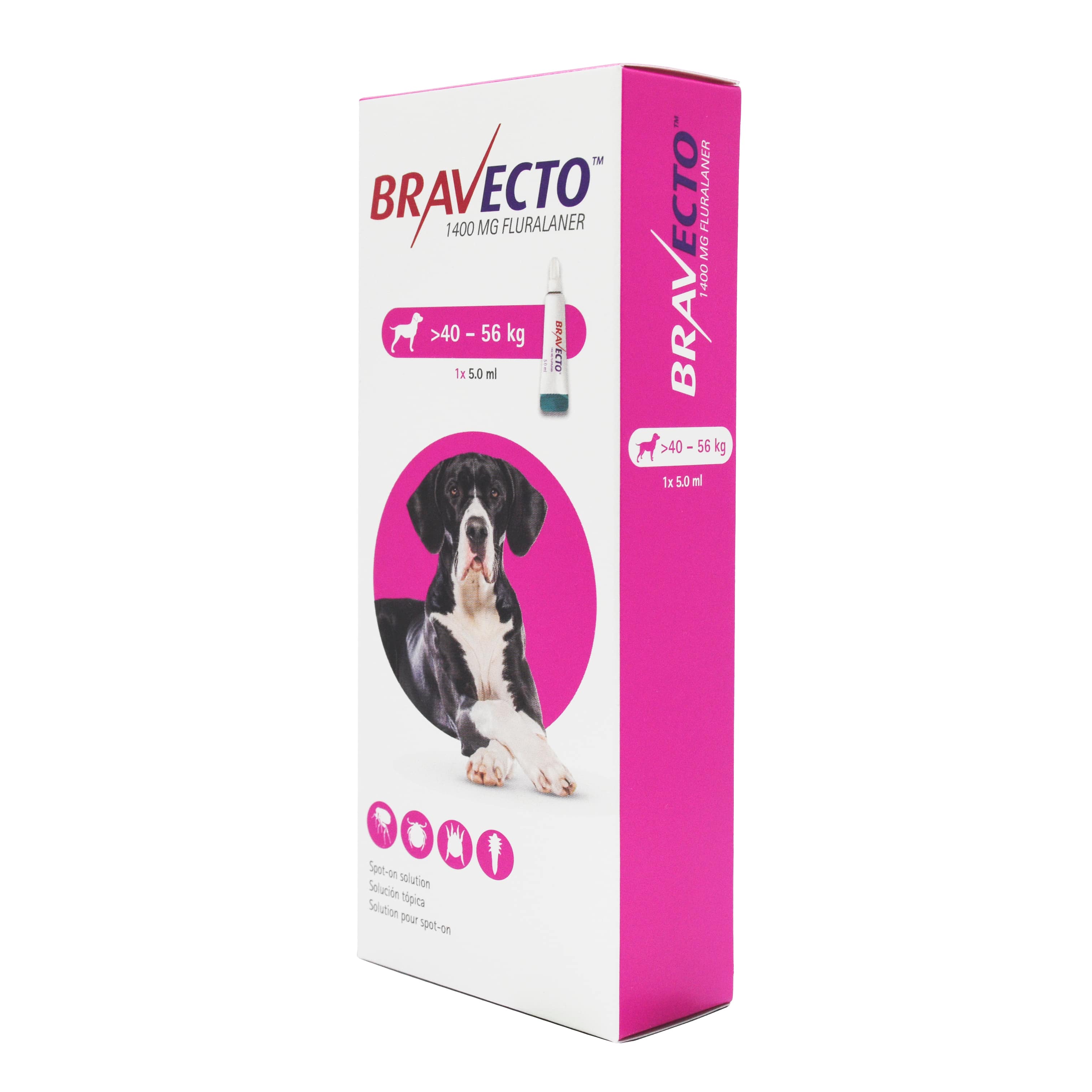 Bravecto Spot On Very Large Dog (1400mg) Above 40kg | PetMall Singapore