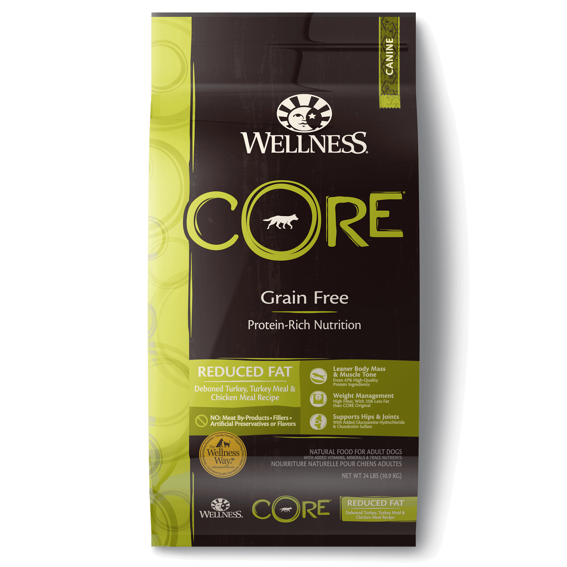 Wellness Core Grain-Free Reduced Fat (Deboned Turkey, Turkey Meal ...